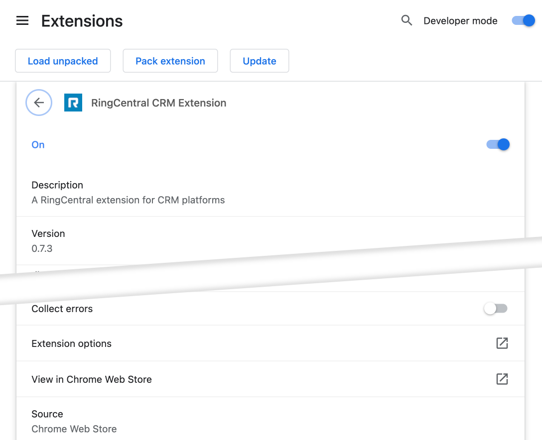 Browser options - App Connect for RingEX